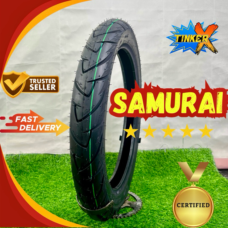 ️Motorcycle Tire Leo Samurai Tube Type Murang Gulong Ng Motor Size 14 ...