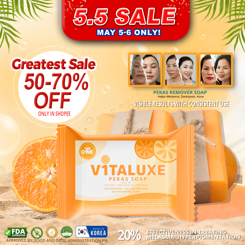 V1taluxe Pekas Melasma Soap(100g)-Dark Spots,Melasma,Pekas ...