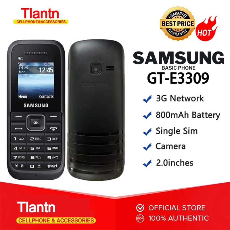 ORIGINAL GT-E3309 Keypad Phone GSM Standard Sim Keypad Basic Phone ...