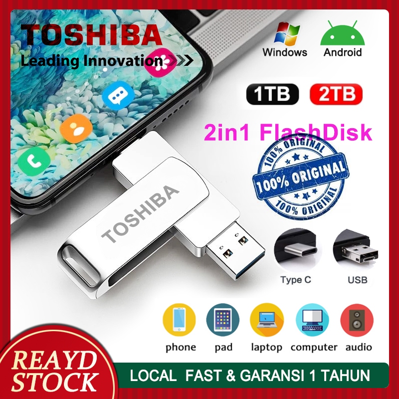 Toshiba USB Flash drive disk 256GB 512GB 1tb 2tb Type-C OTG for laptop ...