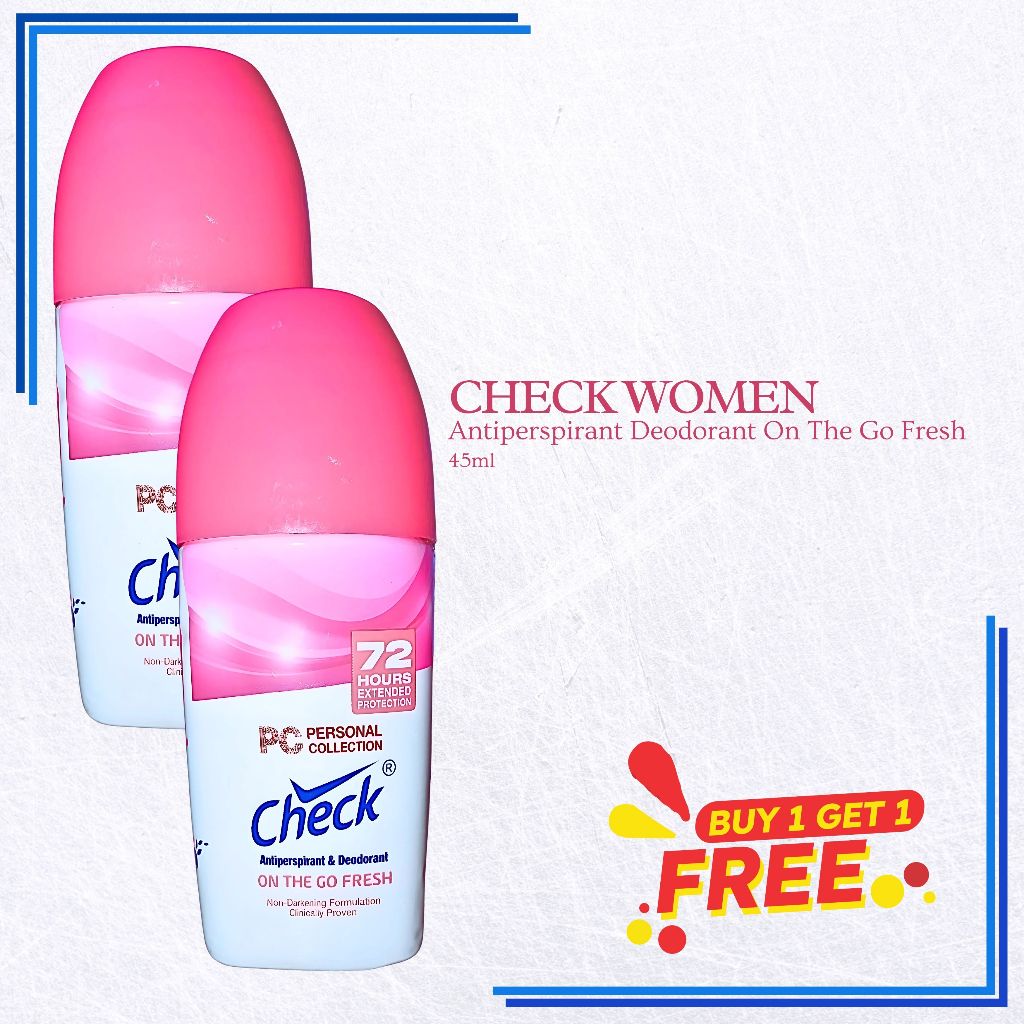 PERSONAL COLLECTION Buy 1 Take 1 Check Women Anti-Perspirant Deodorant ...
