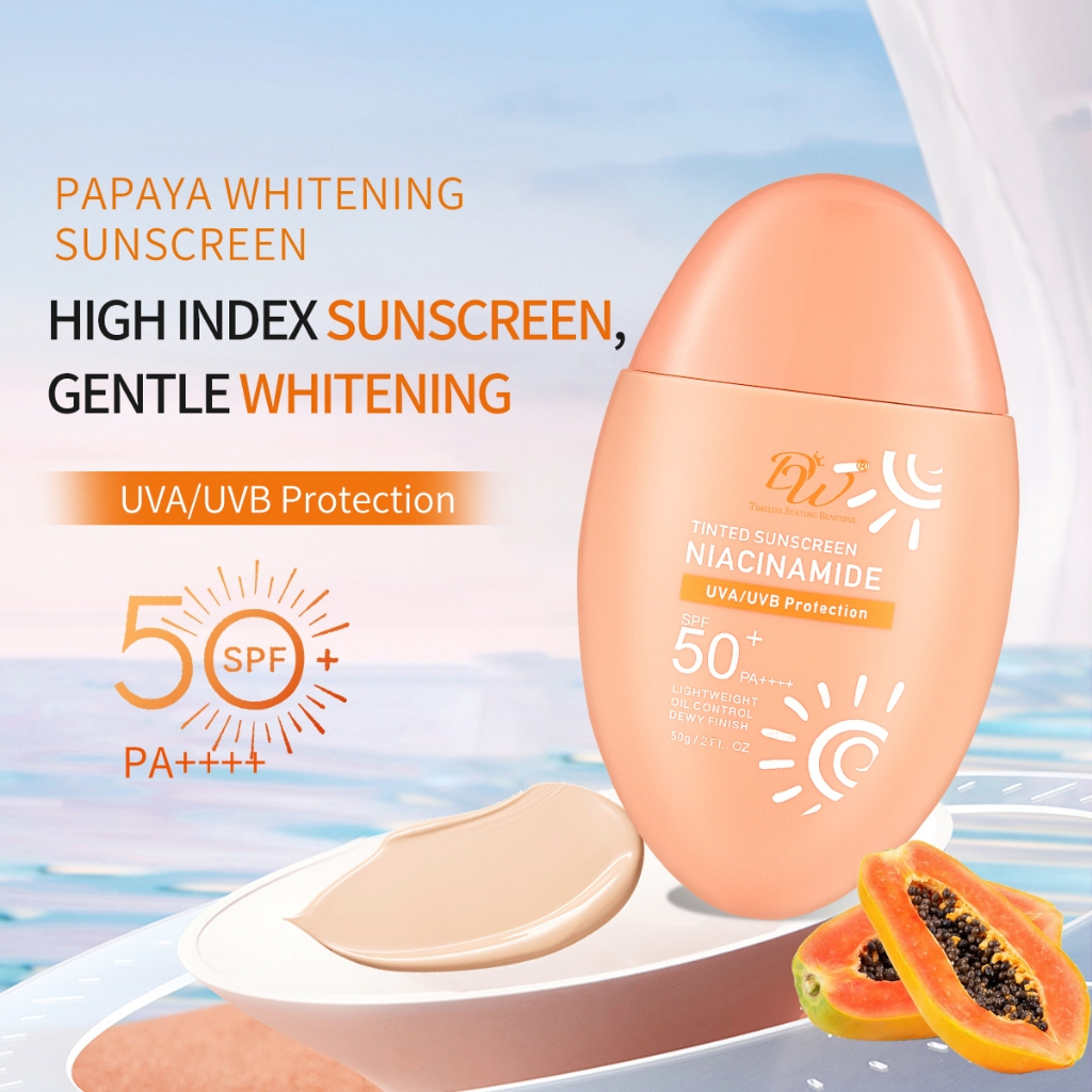 DW Niacinamide Tinded Sunscreen SPF50+PA++++ Lightweight Oil Control ...