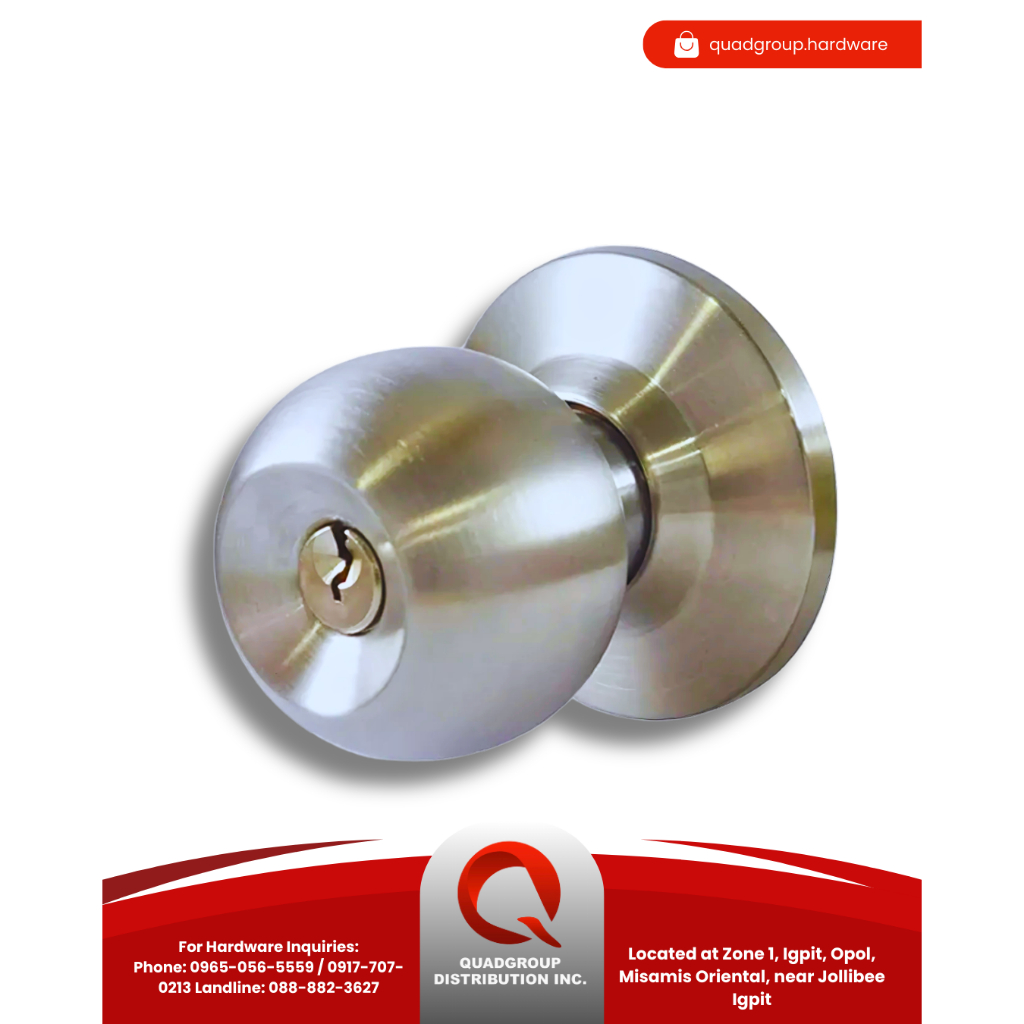 GATEMAN : KNOBSET CYLINDRICAL ENTRANCE SATIN 7C S/S | Shopee Philippines