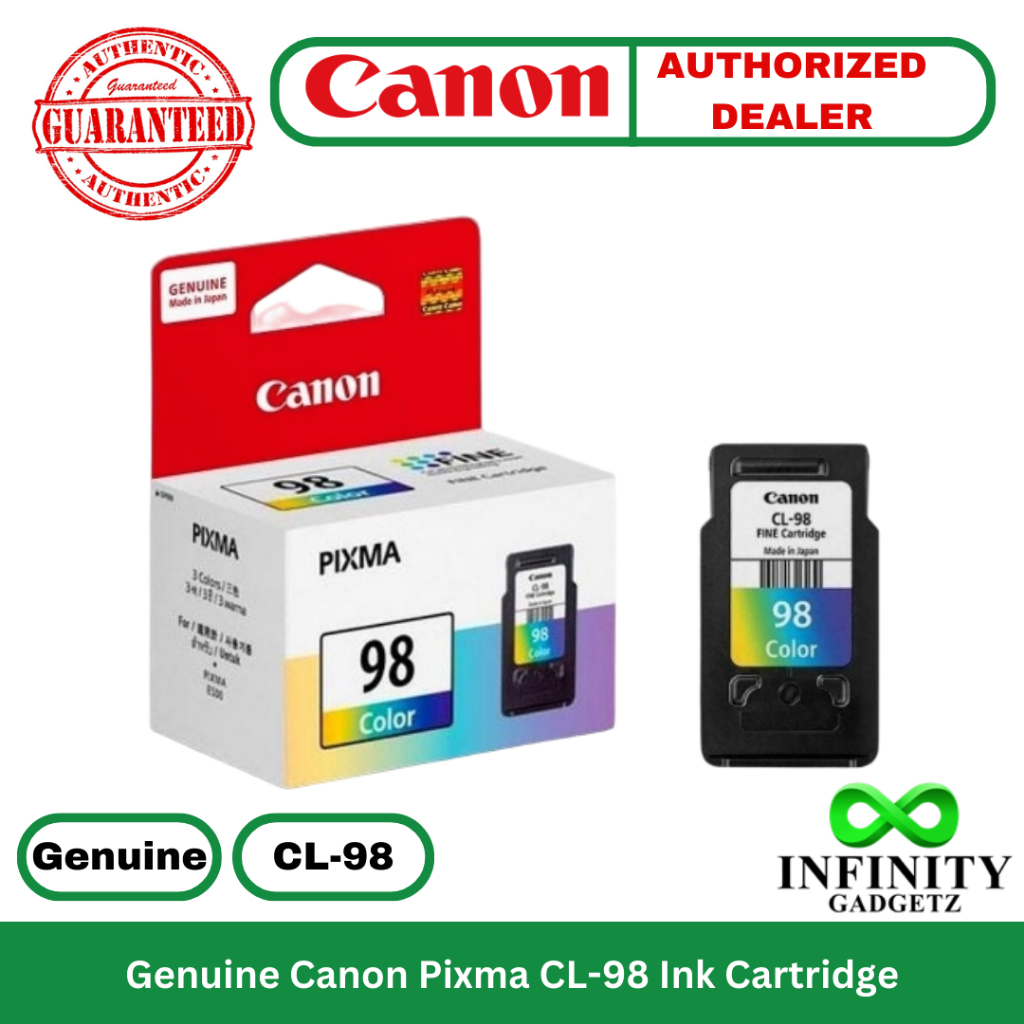 Genuine Canon Pixma 98 Ink Cartridge CL-98 (Color) for E500 / E510 ...