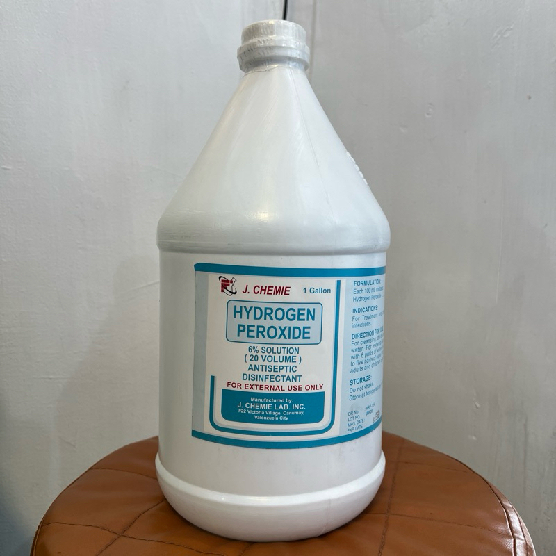 J.CHEMIE HYDROGEN PEROXIDE 6% SOLUTION 20 VOLUME ANTISEPTIC AND ...