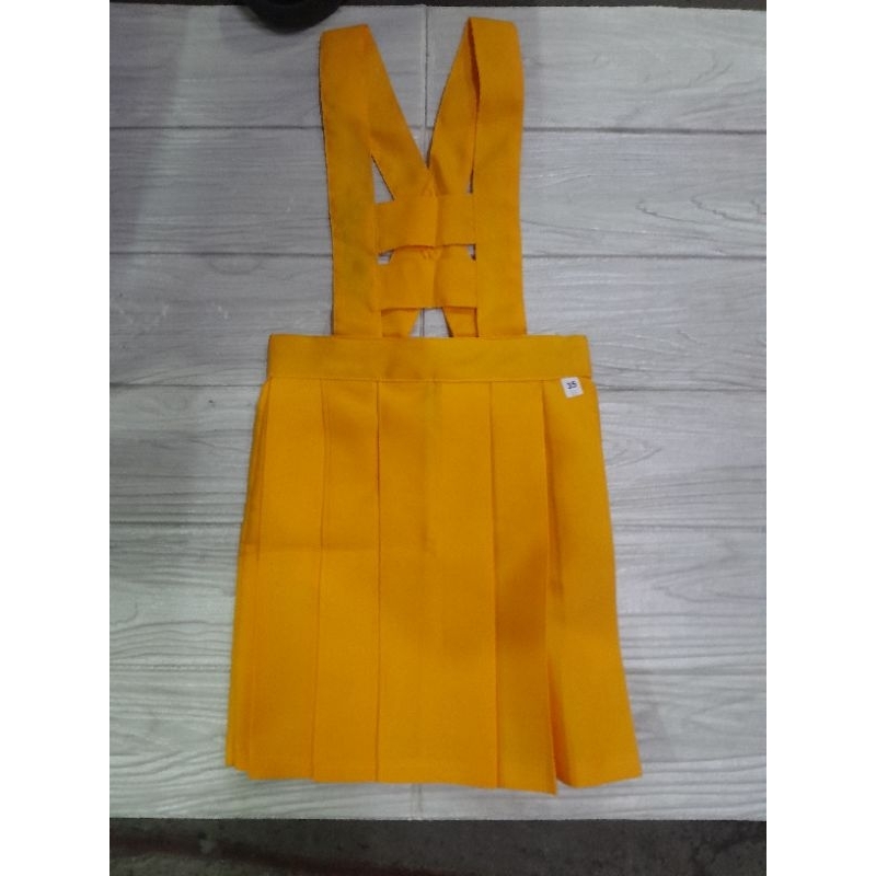 YELLOW PALDA FOR GIRL BACKPLEATE SCHOOL UNIFORM | Shopee Philippines