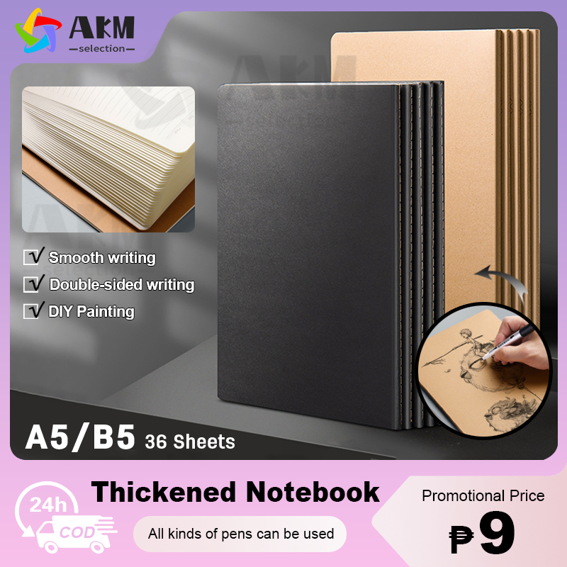 A5/B5 Craft Notebooks Lined 36 Sheets Notebook Office School Stationery ...