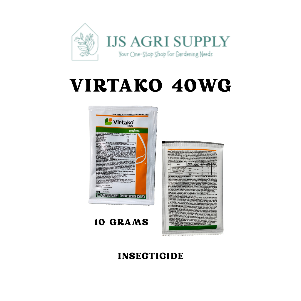 VIRTAKO 40 WG INSECTICIDE 10 GRAMS | Shopee Philippines