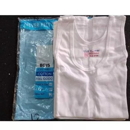 Blue corner sando white for kids boy ( 6pcs per pack ) | Shopee Philippines