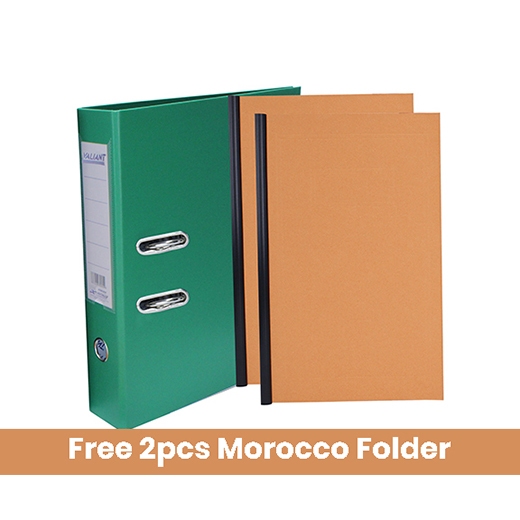 Valiant Lever Archfile Legal Green w/ Free 2 pcs Morocco Folder ...