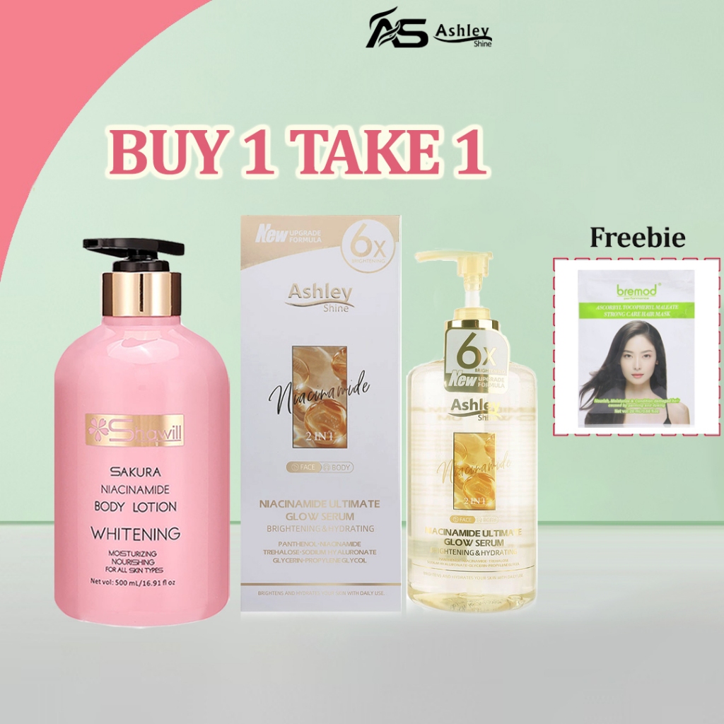 Ashley Shine Niacinamide Serum 520ml Bundle Shawill Body Lotion Beauty ...