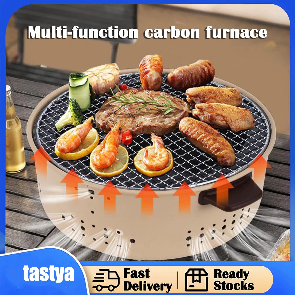 Charcoal Grill Portable Griller Outdoor Camping BBQ grill Dual-purpose ...