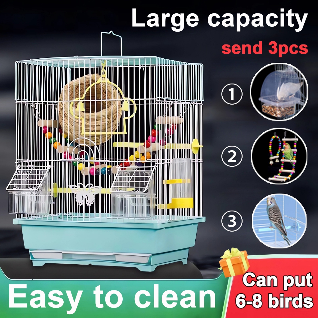 XCHENG 34*28*46cm Bird cage Folding bird cage Big bird cage Parrot cage ...