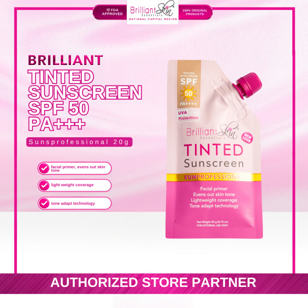 Brilliant Skin TINTED Sunscreen Gel-Cream SPF 50 (20g) | Shopee Philippines