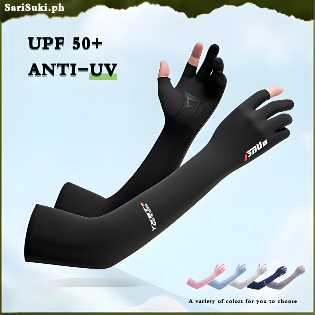 【COD】arm sleeve Ice Silk Arm Sleeves UV Protection bike gloves cover for motor cycle sleeves for ...