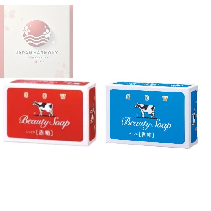 Cow Brand Milk Soap Blue Box, 1 piece, 85g Cow Brand Milk Soap Red Box ...