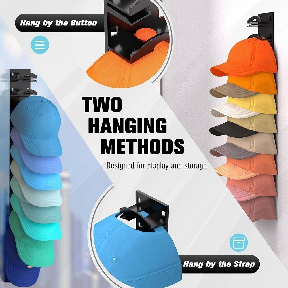 Baseball Cap Organizer Space Saving Plastic Hat Organizer Hat Closet ...