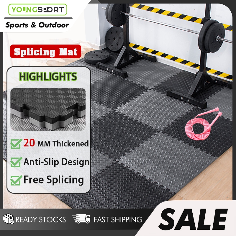 【COD】600×600×20MM EVA Rubber Mat Puzzle Yoga Foam Floor Mat Creeping ...