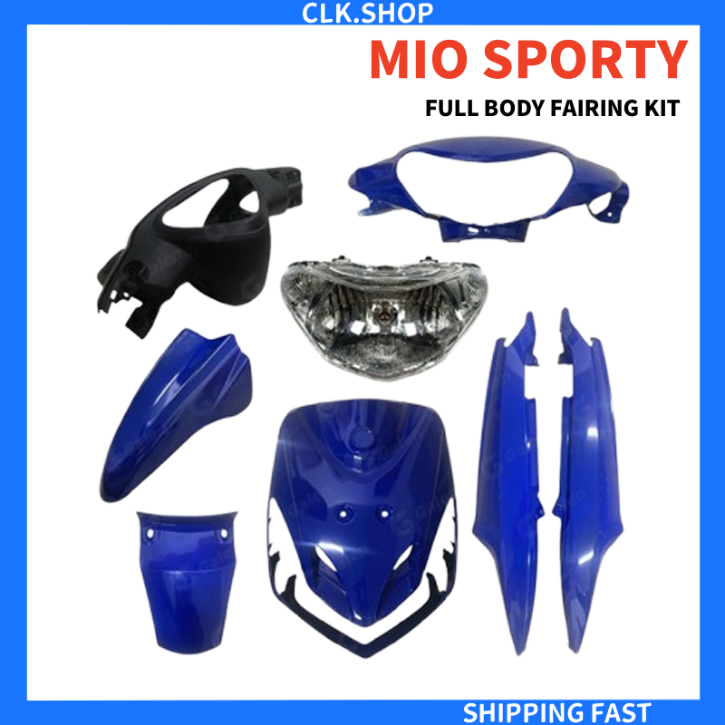 BLUE FULL BODY FAIRING KIT FOR YAMAHA MIO SPORTY MOTORCYCLE ACCESSORIES ...