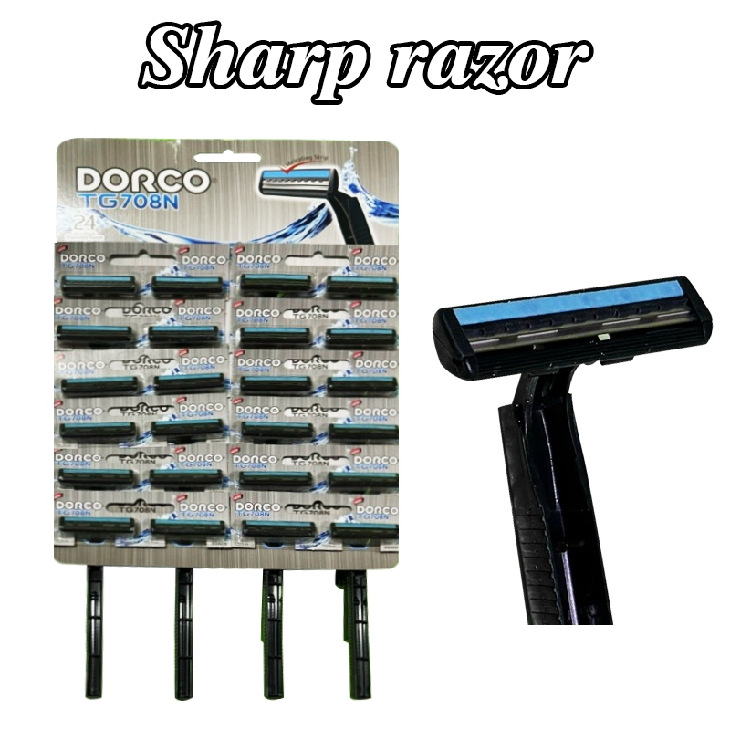dorco TG708N shaver fixed type disposable razor 12 pcs shaver are given ...