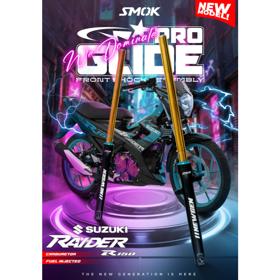TTGR Telescopic Front Shock Raider 150 Telescopic R150 Inner Tube ...