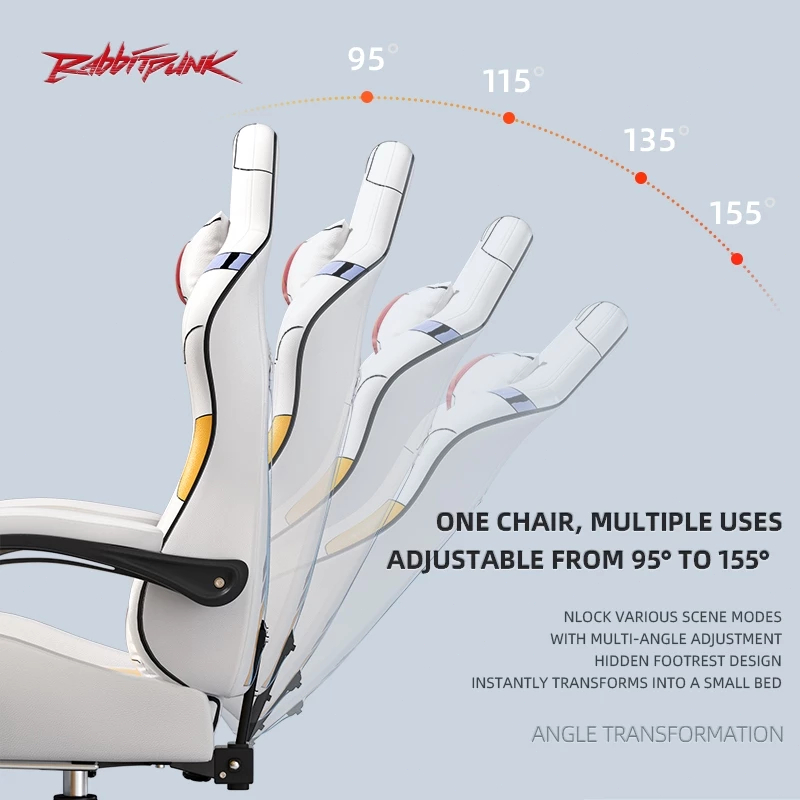RabbitPunk Brand Gaming Chair Mecha Upgraded Quality Reclining Function ...