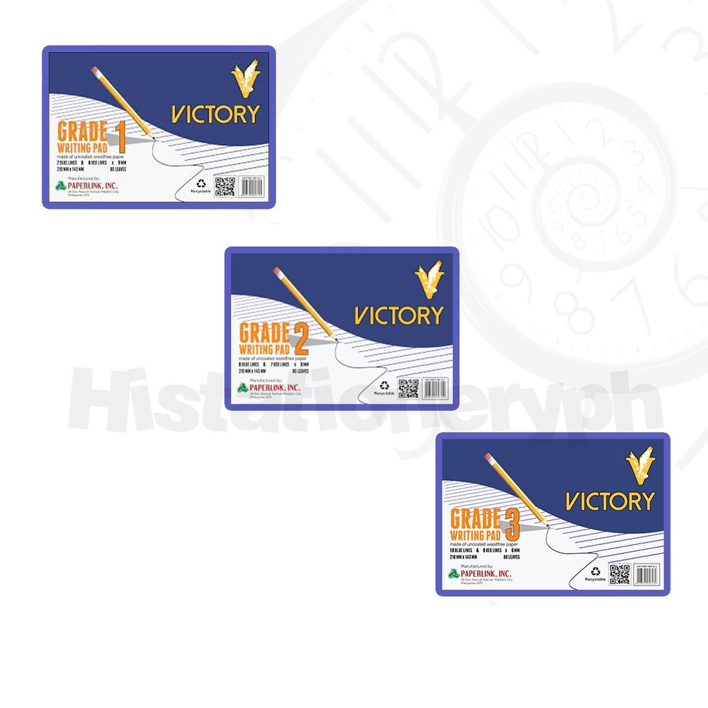 School Supplies VICTORY Writing Pad / Grade 1 / Grade 2 / Grade 3 ...