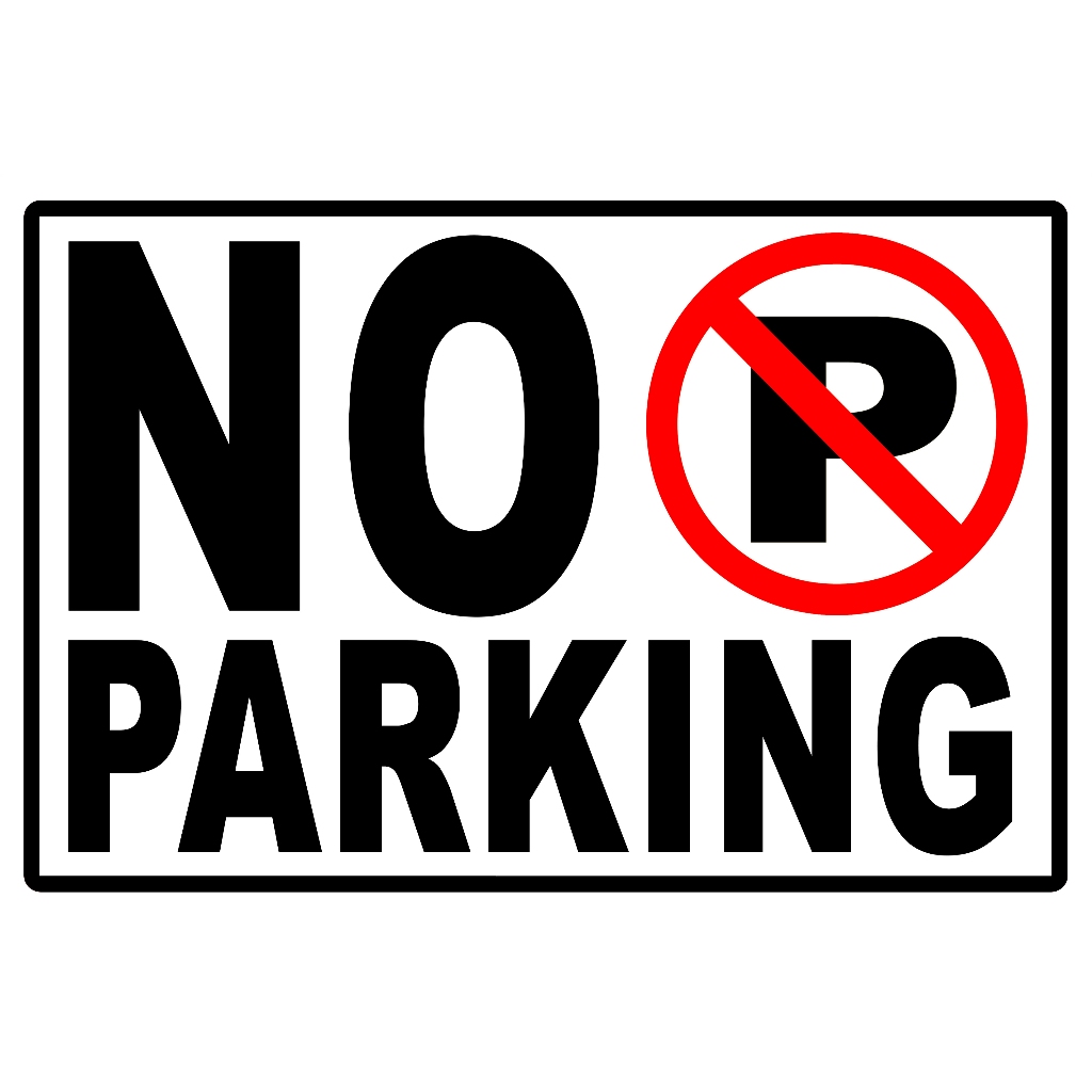 SIGN NO PARKING NEW DESIGN PVC TYPE SIGNAGE WATERPROOF AND NON-FADING ...