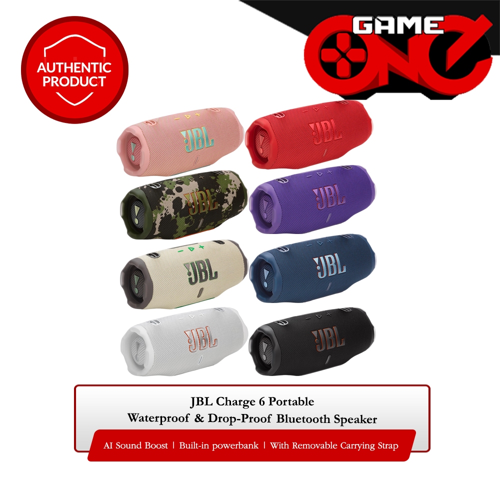 JBL Charge 6 Portable Waterproof & Drop-Proof Bluetooth Speaker | Shopee Philippines