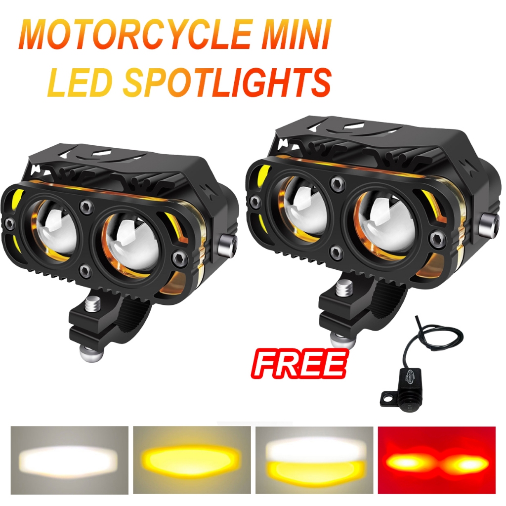 【Fast Shipping】120w 4-modes Upgraded Dual LED Mini Waterproof ...