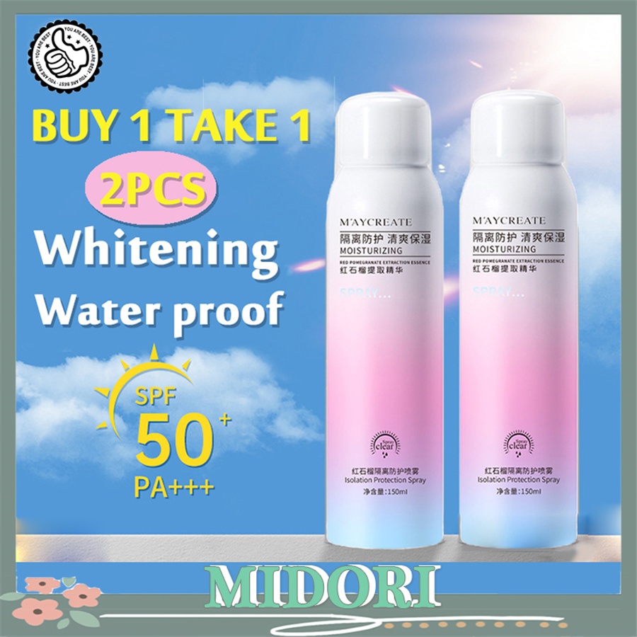 10pcs Maycreate Skin Whitening Spray Original Sunscreen Spray ...