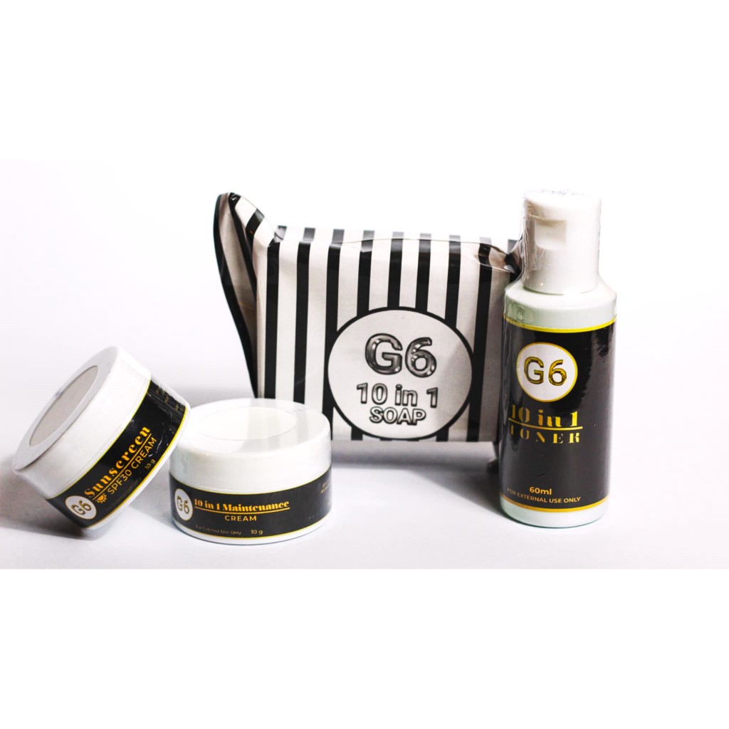 G6 Daily Face Maintenance Set – 4-Piece Set (Soap, Cream, Toner ...