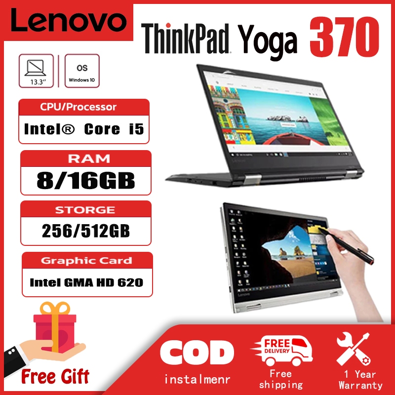 Lenovo ThinkPad Yoga 370 2-in-1 laptop Intel Dual Core i5 7th/8th Gen ...
