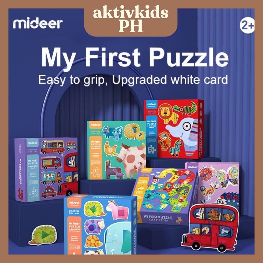 Mideer My First Puzzle Baby's First Set Puzzle 6 in 1 - 9 Designs ...