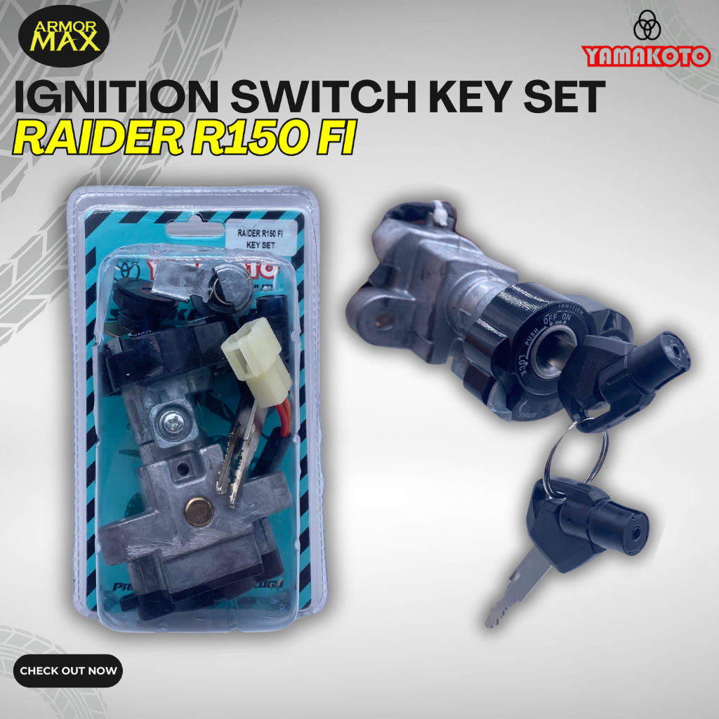 AM YAMAKOTO IGNITION SWITCH FOR RAIDER R150 FI KEY SET | Shopee Philippines