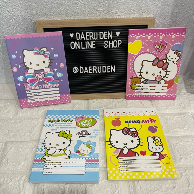 Sanrio Characters Writing Notebook with Name Label (Hello Kitty ...