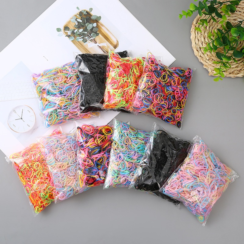 300PCS Disposable Ponytail Sanrio Rubber Band for Kids Baby Girl Hair ...