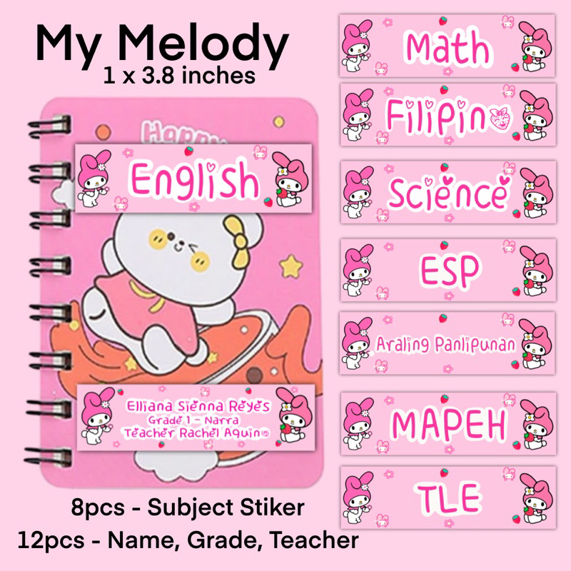 SCHOOL SUBJECT STICKERS | Shopee Philippines