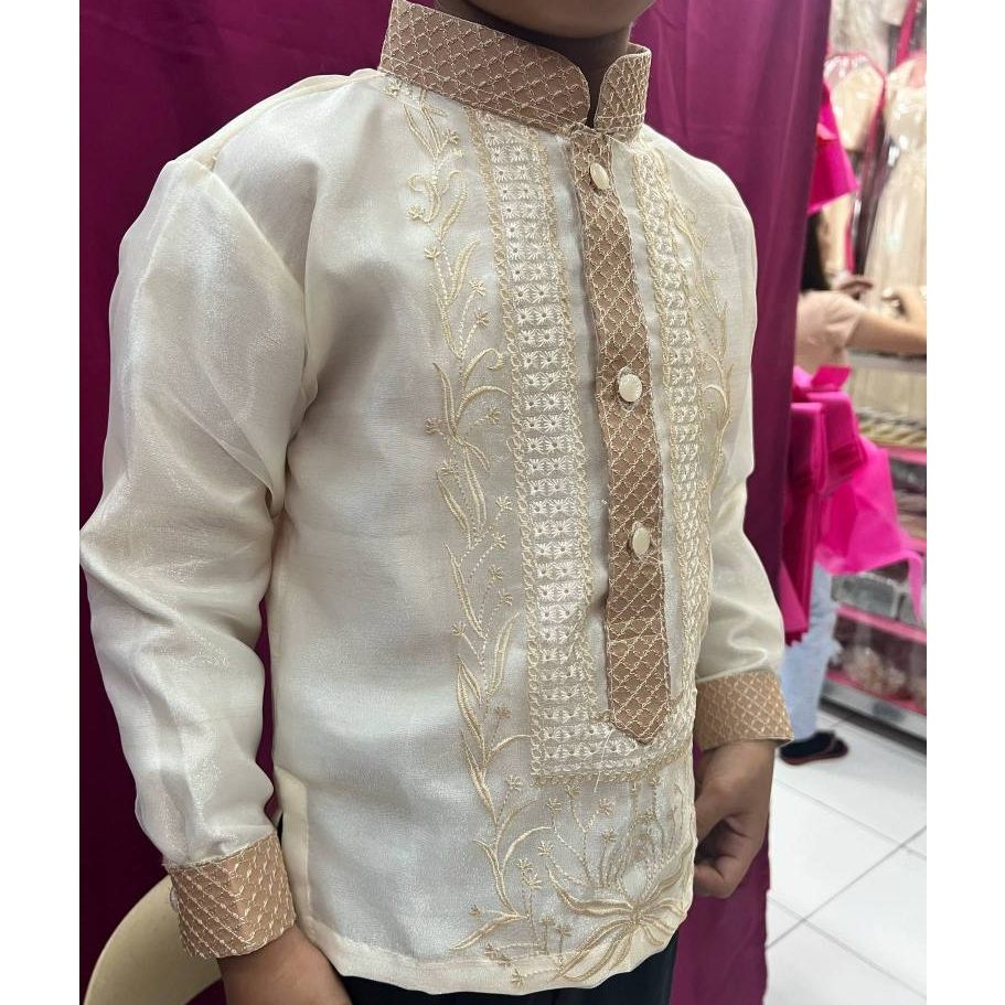 PINA-ORGANZA BARONG FOR KIDS | Shopee Philippines