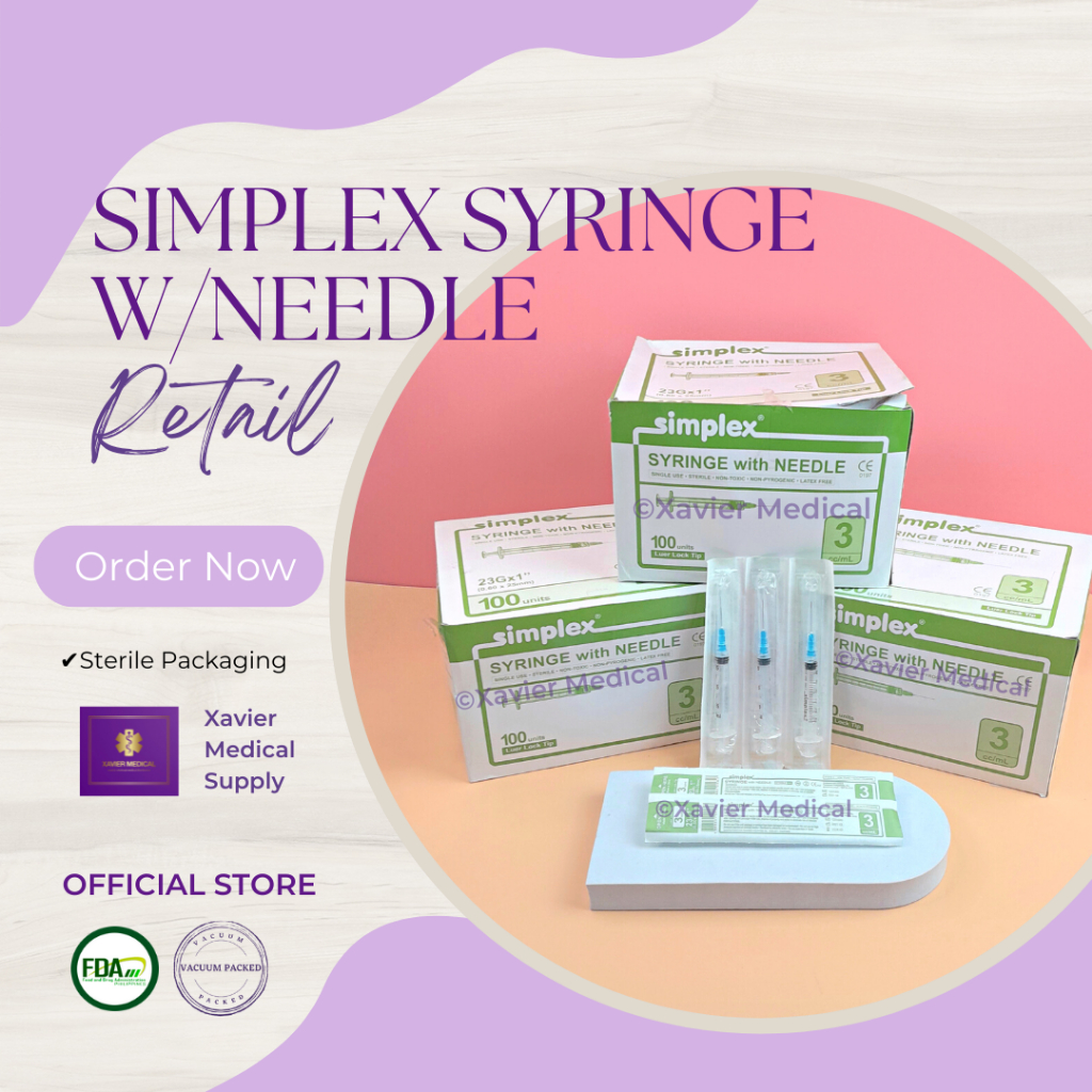 SIMPLEX Syringe W/Needle Retail (Sold per Box) | Shopee Philippines