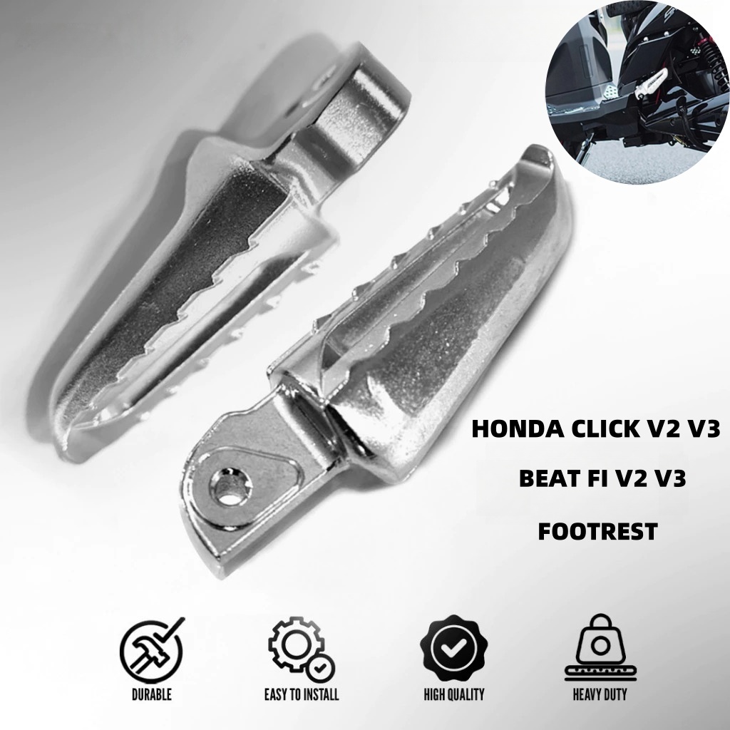 Honda Foot Rest Click 125i/150 V2 V3 / Beat Fi V2 V3 Alloy Footrest ...