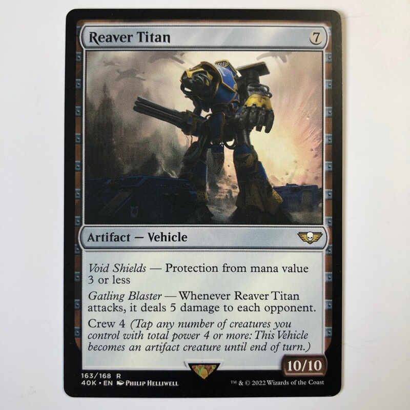 Playtest Card - Reaver Titan (40K) | Shopee Philippines