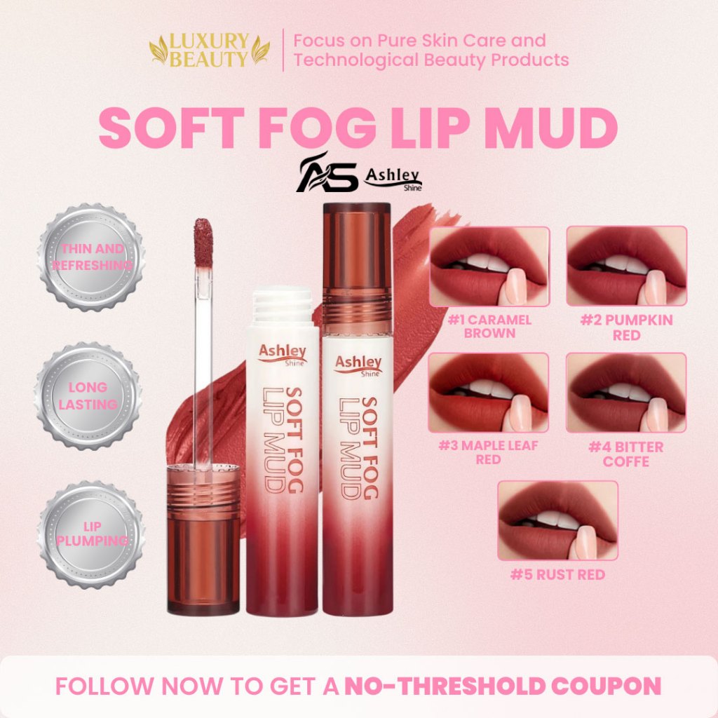 【2 Pieces】Ashley Shine Matte Lipstick Long Lasting Lip Tint Pigmented ...