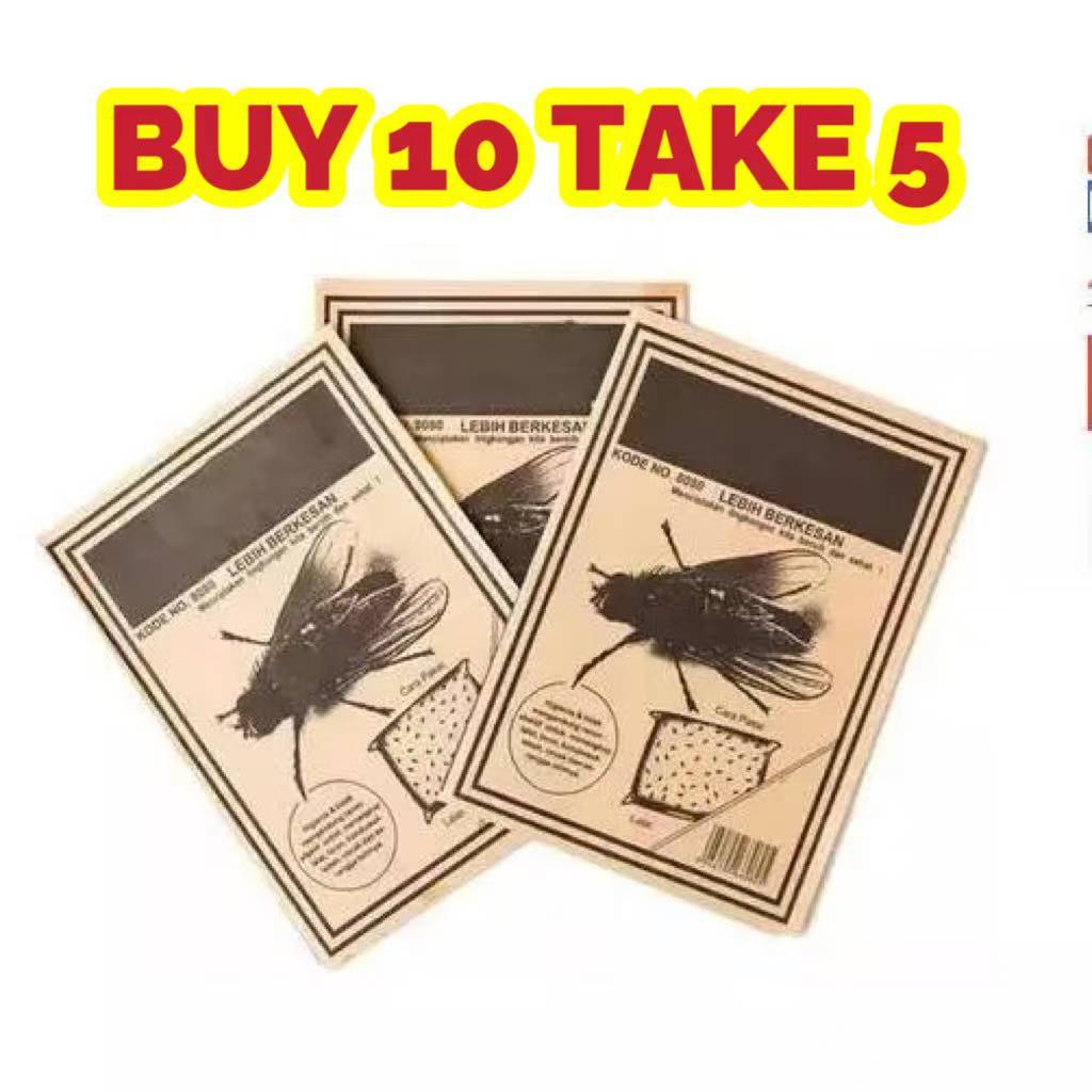 Fly glue board Fly sticker Insect trap board Flies / Langaw adhesive ...