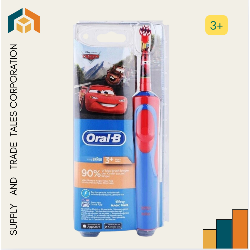 Oral B Rechargeable Electric Toothbrush Disney Pixar Cars | Shopee ...