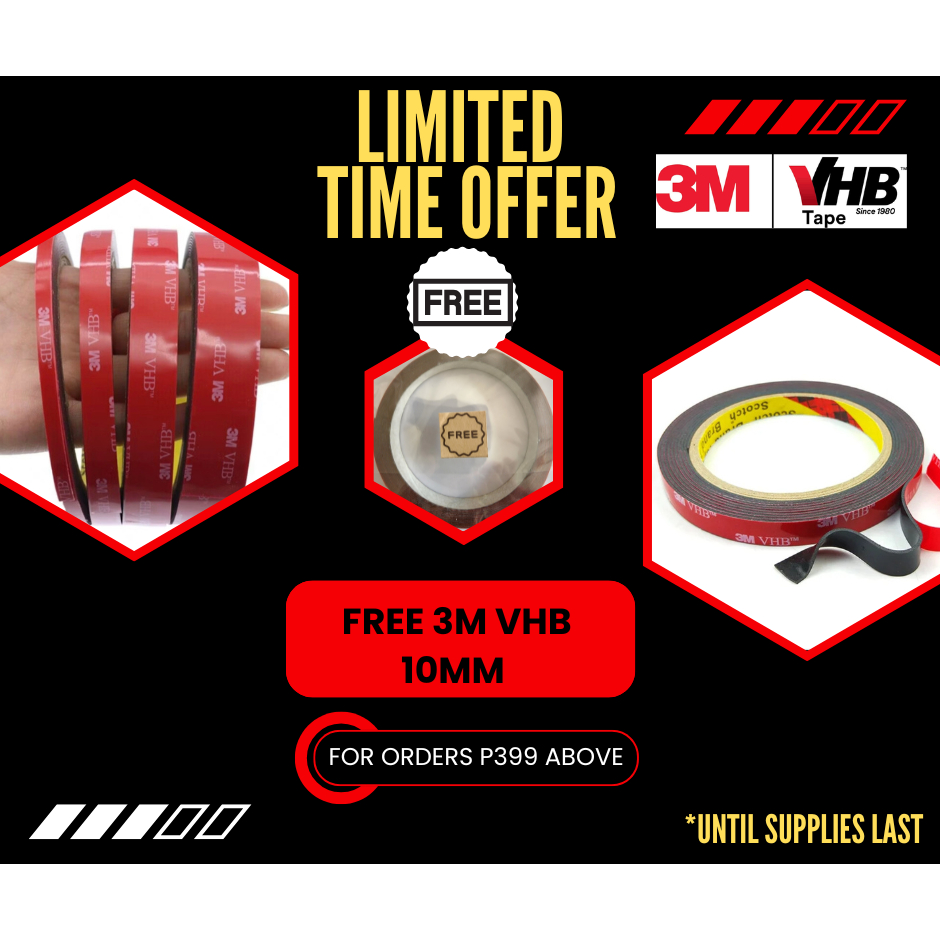 3M Super Strong VHB Double Sided Adhesive Tape Orig Foam Waterproof Heavy Duty Trend Rain Visor ...