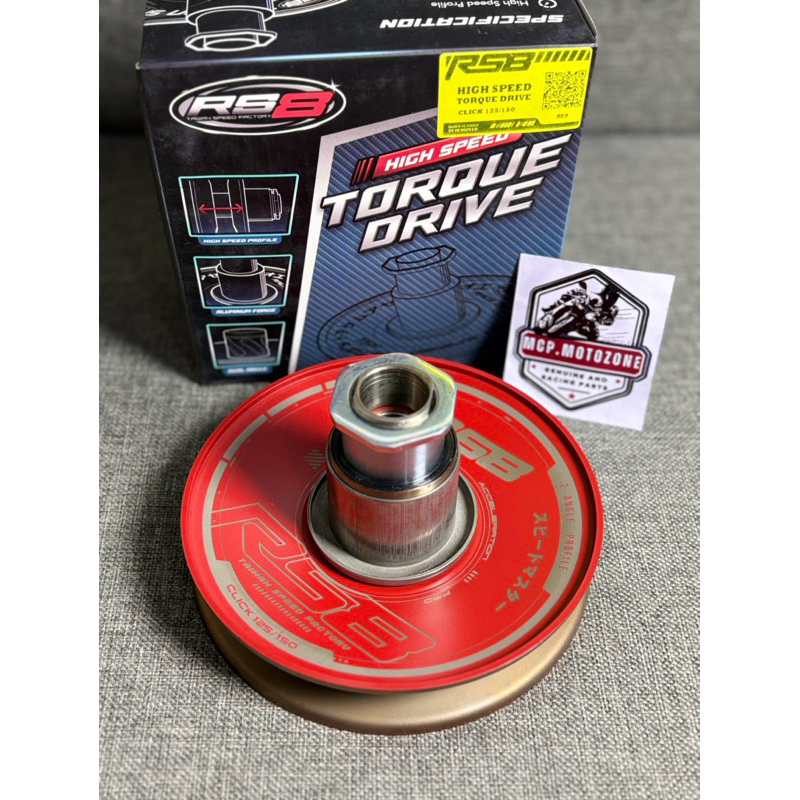 RS8 TORQUE DRIVE ASSY CLICK125/150 RED | Shopee Philippines