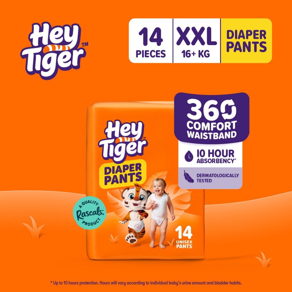 Hey Tiger Diaper Pants, Convenience Pack - XXL | Shopee Philippines