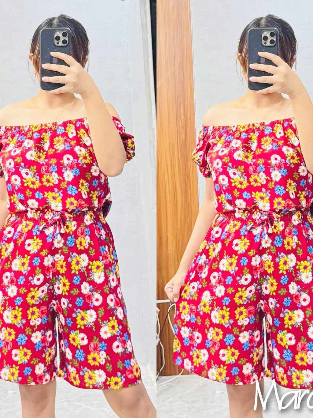 CHALLIS OFFSHOULDER FLORAL TERNO SETS FOR WOMEN (FLORAL TS) | Shopee ...