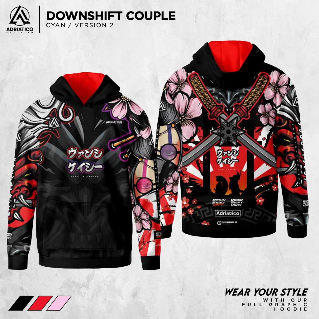 Adriatico x Downshift Vinci x Downshift Kaycee Moto Jersey Hoodie | Shopee Philippines